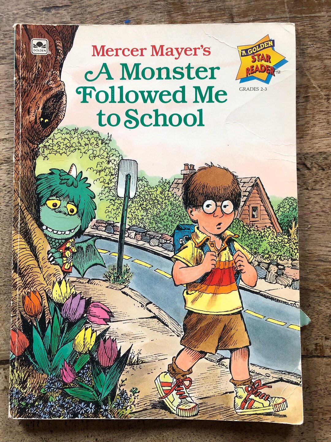 Mercer Mayer’s A Monster Followed Me to School 1991 Golden Star Reader ...
