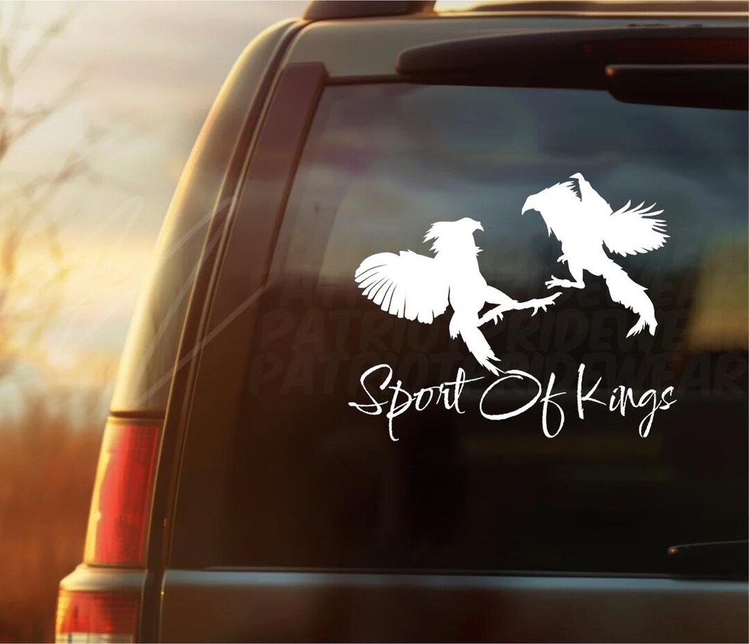 Gamefowl Sport of Kings Decal | Cockfighting | Rooster Fight Decal - Etsy
