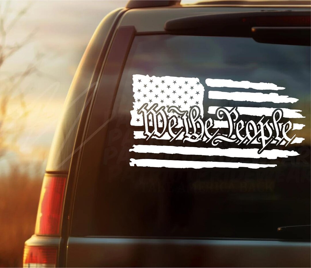 We the People Decal – Patriotic American Flag Sticker – USA Freedom ...