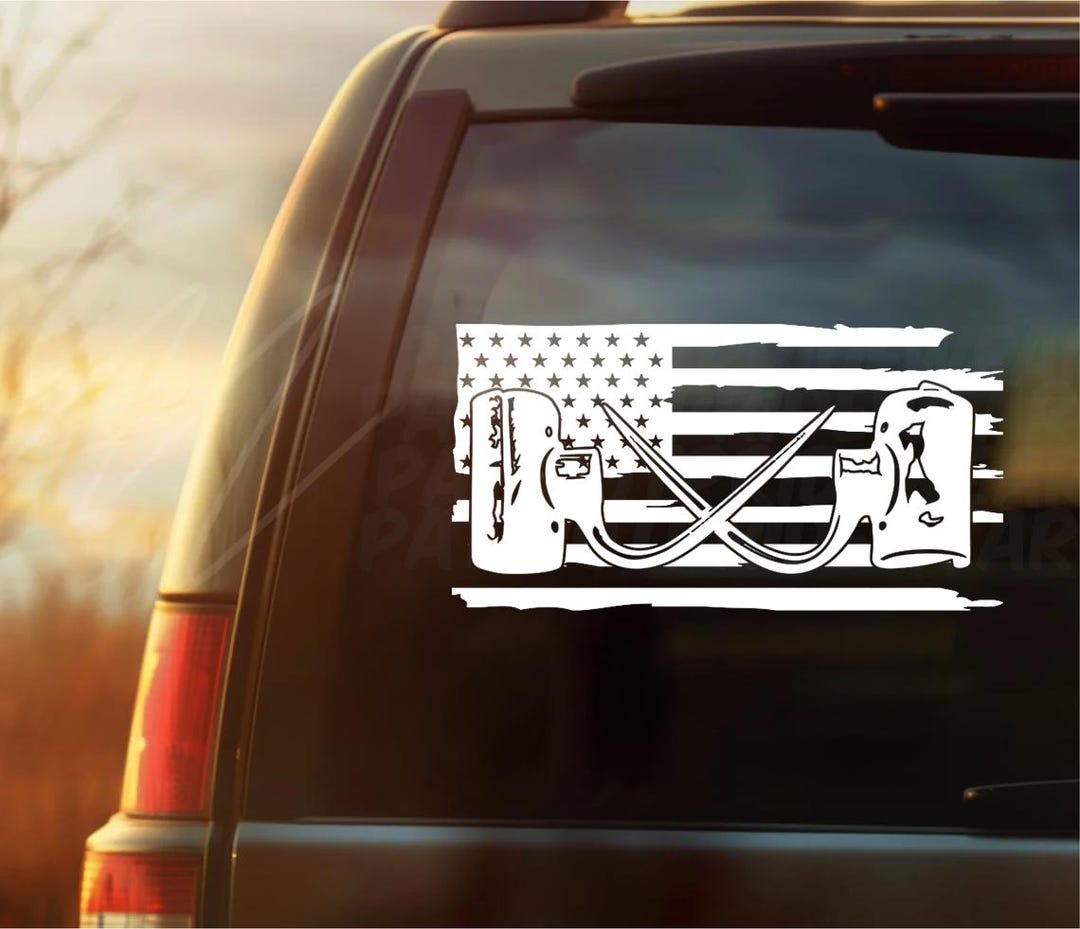 American Flag Gamefowl Gaff Cockfighting Rooster Decal | Cockfighting ...