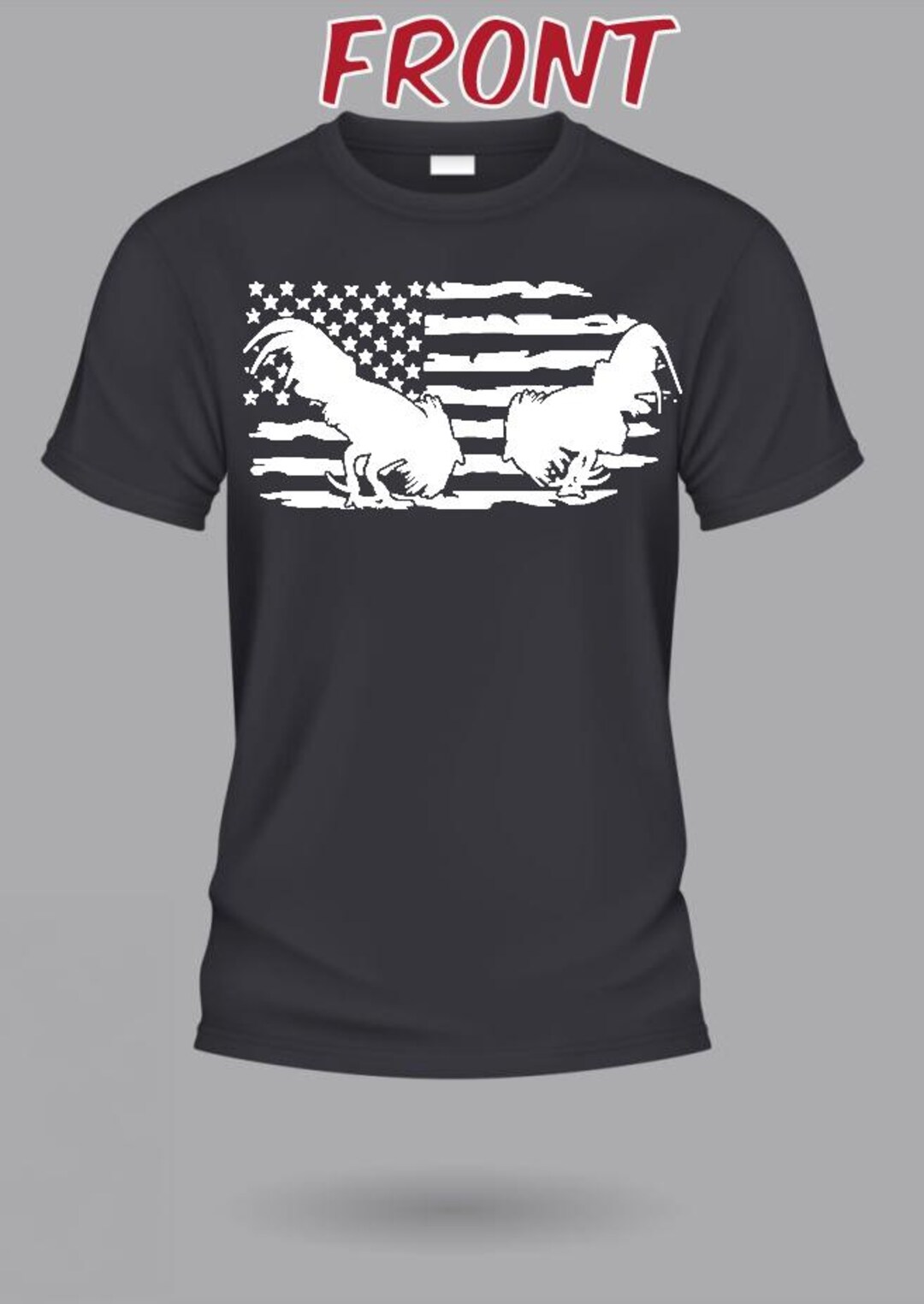American Flag Gamefowl Cockfighting Rooster Shirt - Etsy