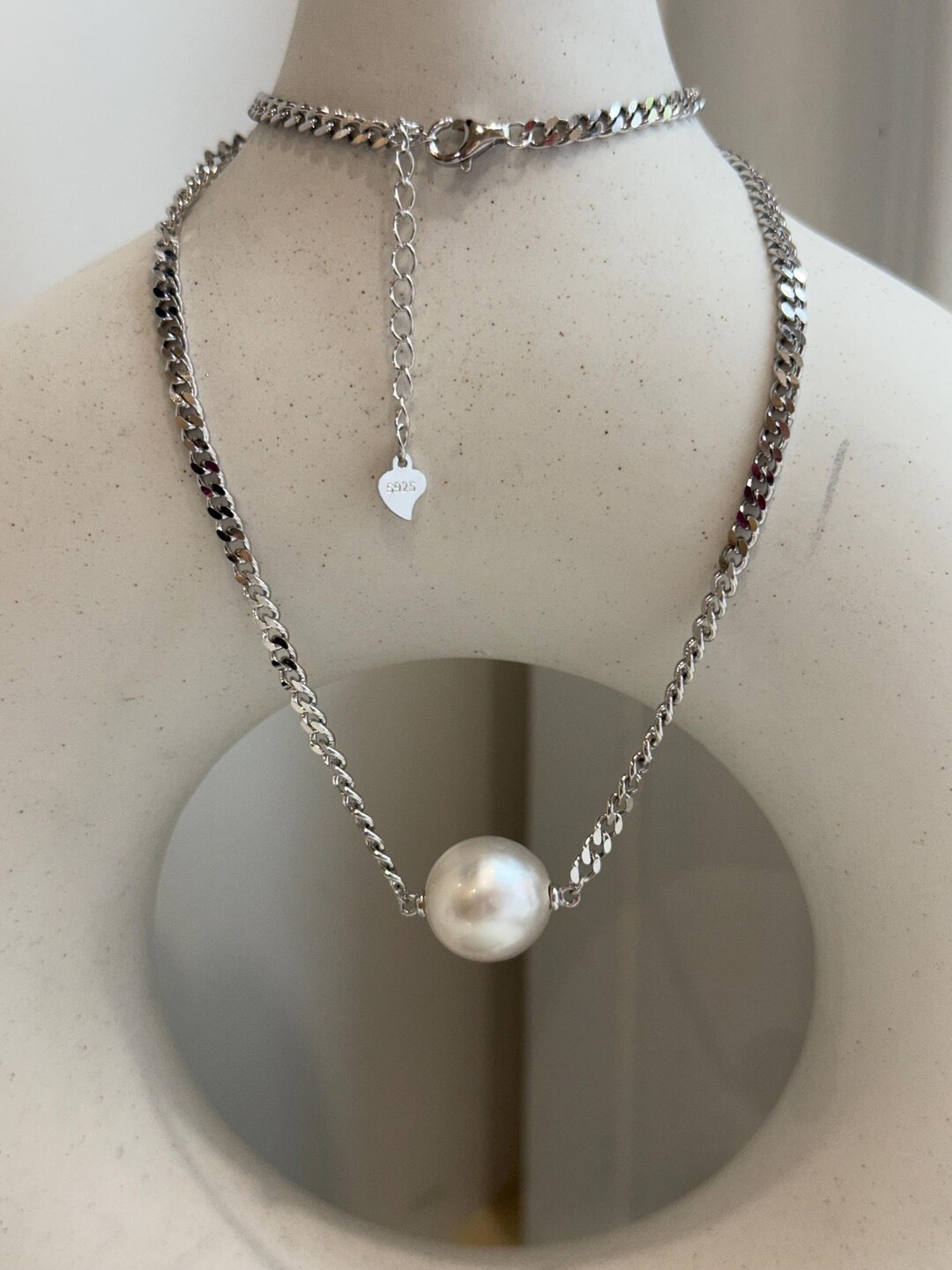 12.9mm Insale Australian Ocean White Pearl Necklace: Extreme Luster ...