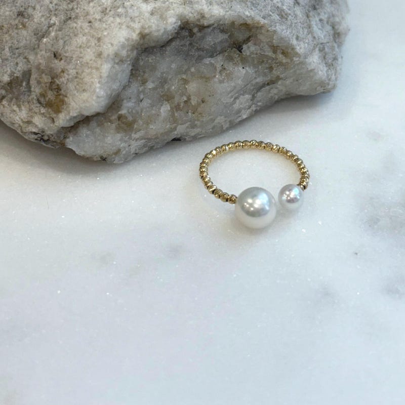 Pearl Ring Setting 18k Gold - Etsy UK