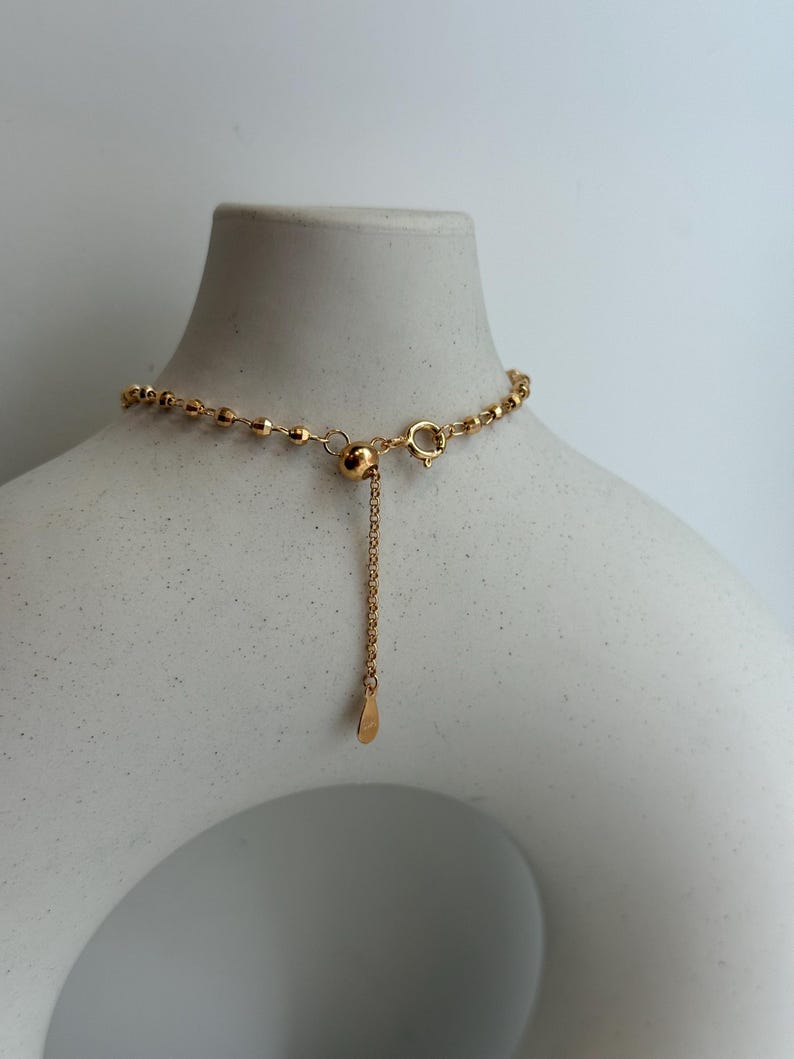 Elly’s 12.9mm Strong Luster White Edison Pearl S925 Silver Adjustable ...