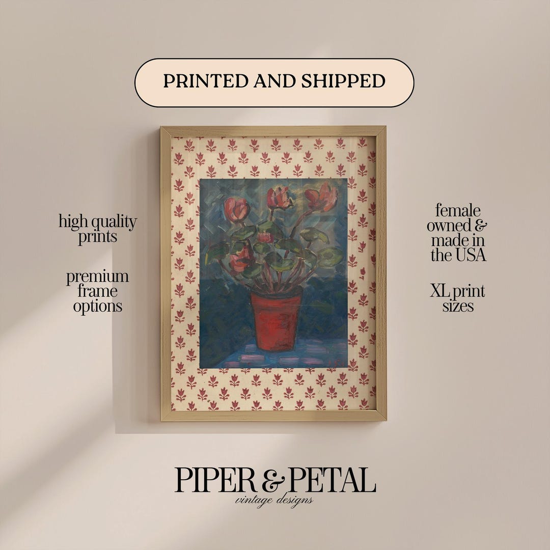 Red Bucket Still Life Vertical Art Print - Etsy