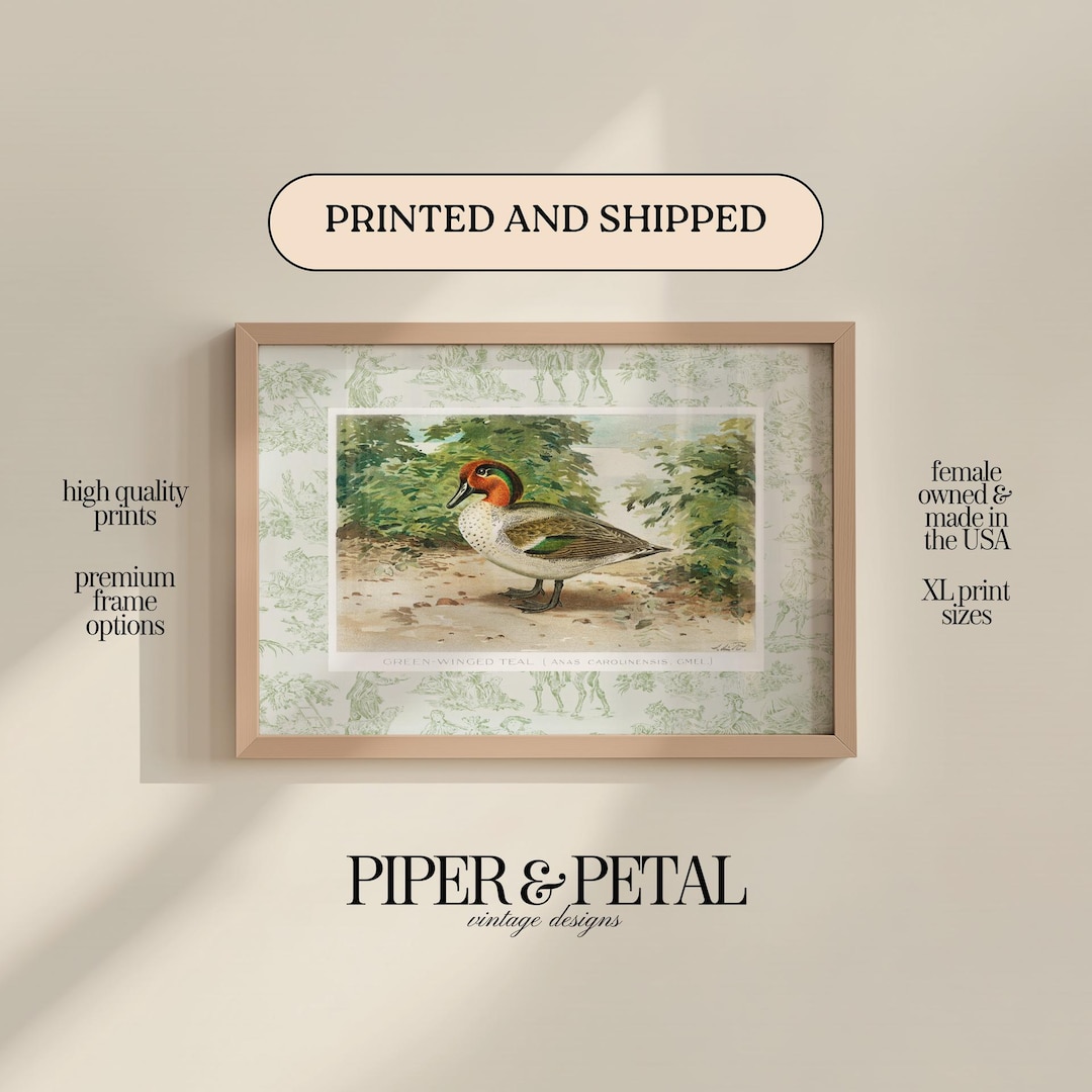 Mallard Wall Art: Vintage Landscape Print - Framed or Digital - Etsy