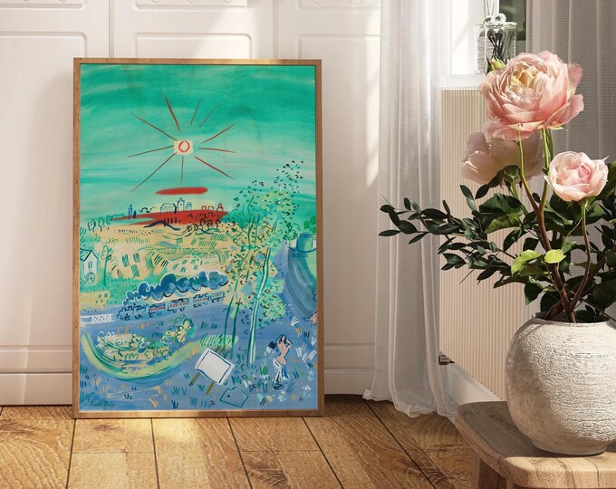 Raoul Dufy Poster, Vernet Les Bains, Fauvist Print, Expressionist Art ...