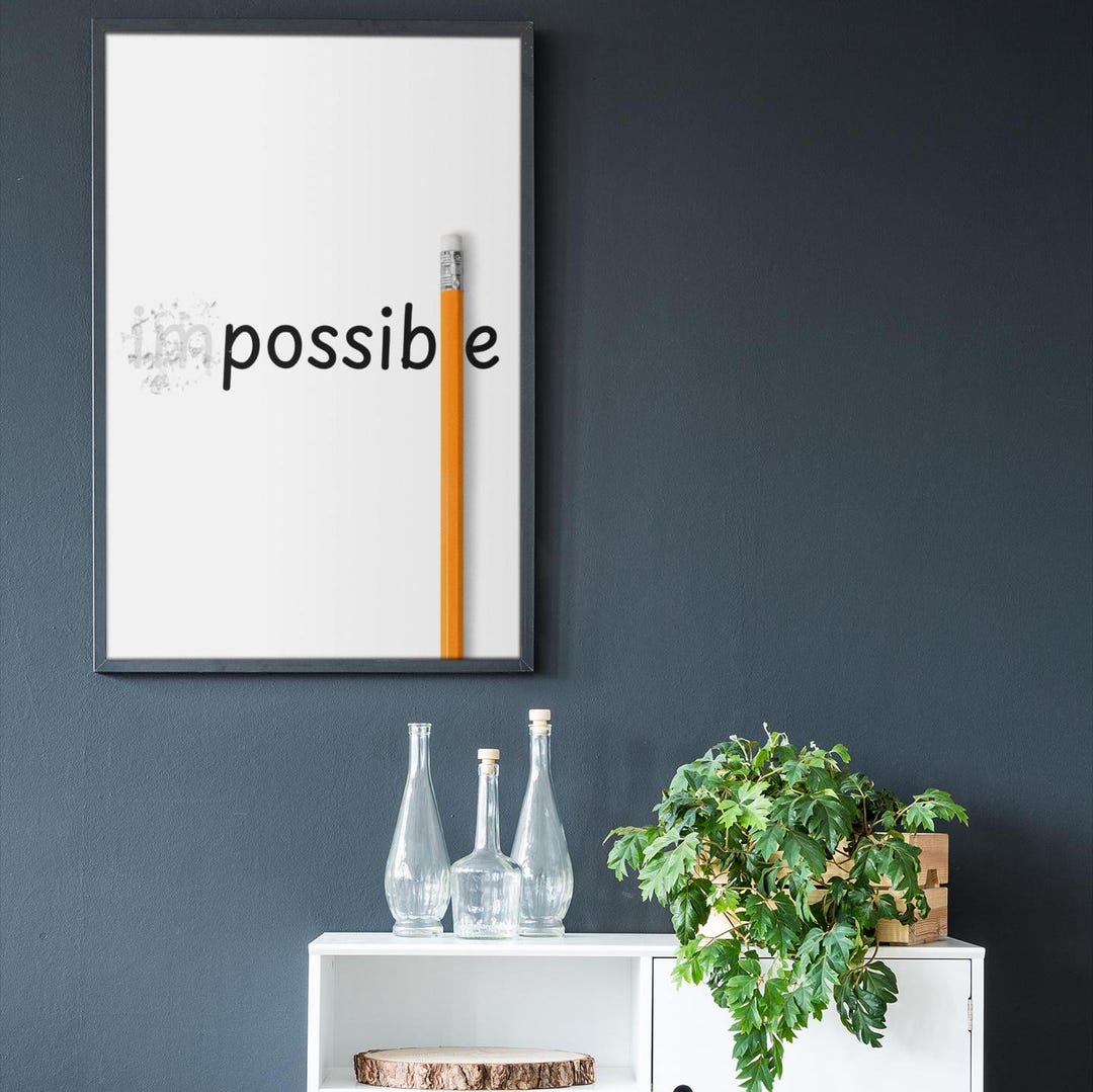 Minimalist Motivational Wall Art, Printable Inspirational Poster for ...
