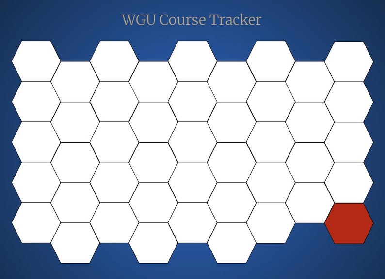 DIY WGU Course Tracker - Etsy