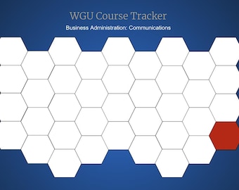 WGU Cybersecurity Degree Tracker Degree Roadmap WGU Course Tracker WGU ...