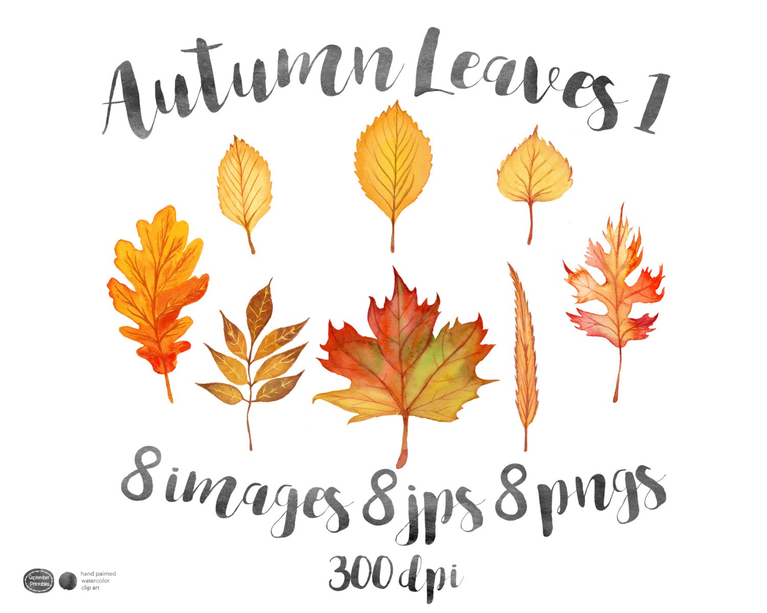 September Leaves Clipart