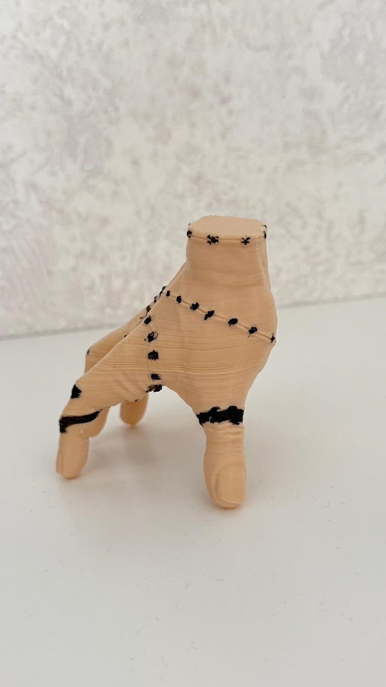 3D Printed Hand Figurine | Horror Movie Inspired Decor | Skin Tone PLA ...