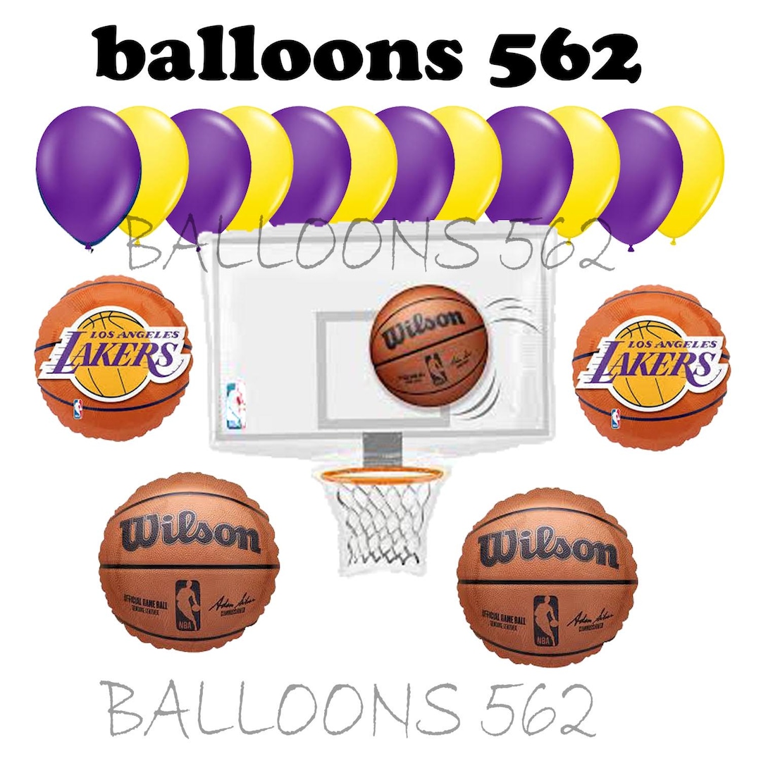 Los Angeles Lakers Basketball Balloon Bouquet - Etsy