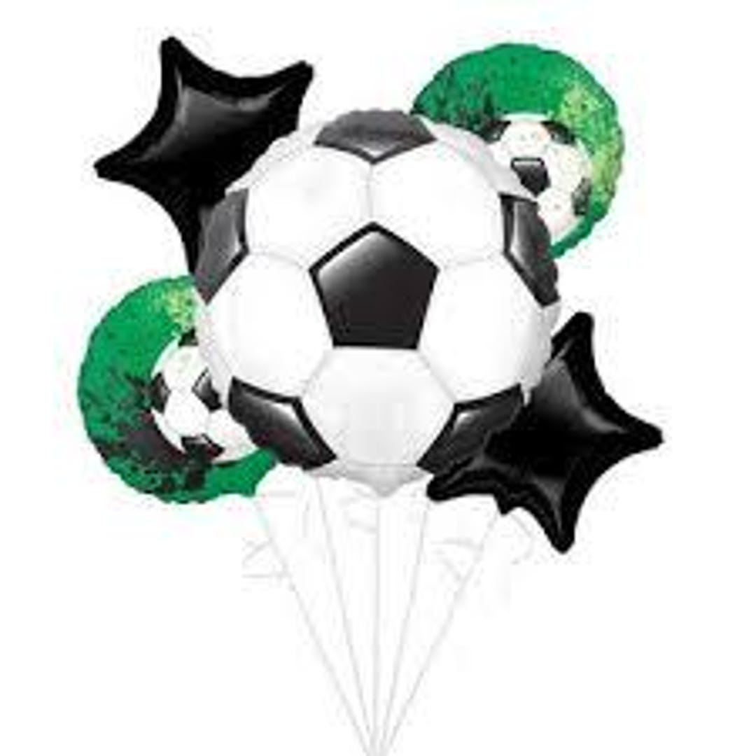 Soccer Balloon Bouquet - Etsy