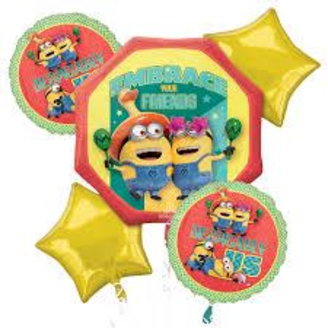 Minion Balloon Bouquet - Etsy