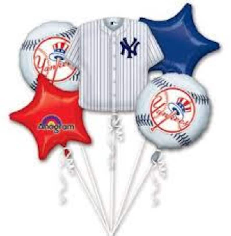 New York Yankees Baseball Balloon Bouquet - Etsy