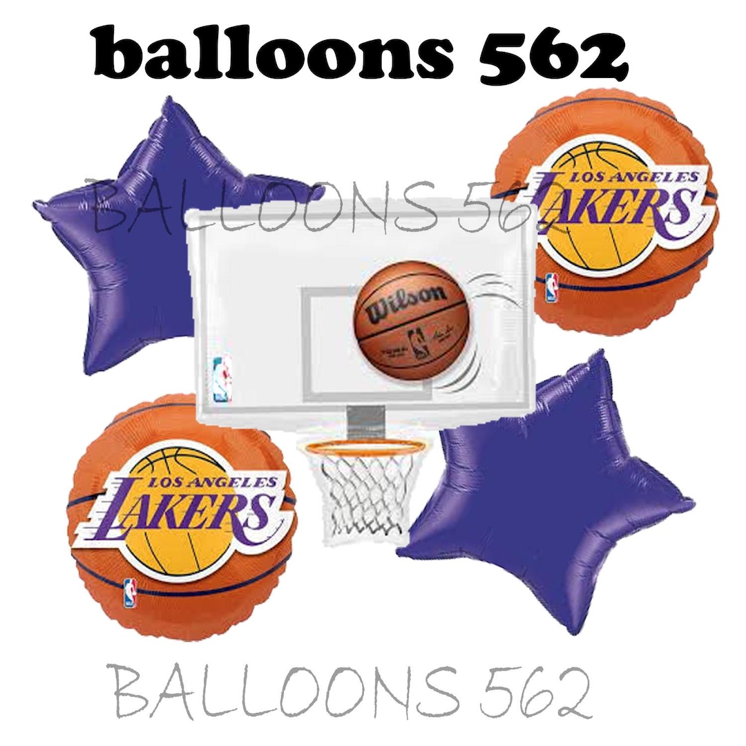 Los Angeles Lakers Basketball Balloon Bouquet - Etsy