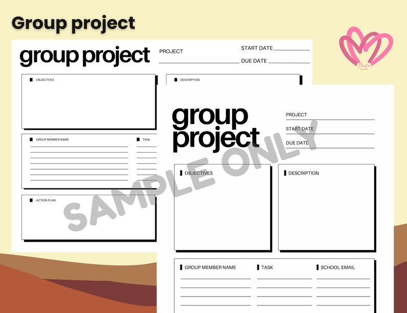 Group Project Planner | Group Project | Nursing Care | Nursing Template ...
