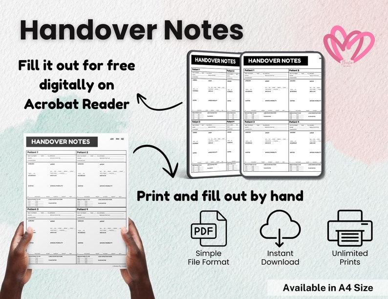 Handover Notes | Nursing Handover Notes | Nursing Care | Nursing ...