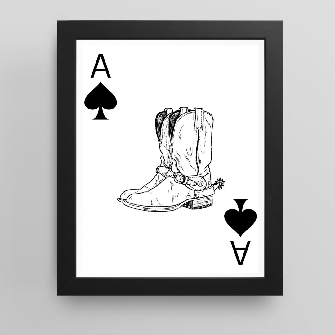 Cowboy Card Prints, Western Wall Art, Cowboy Wall Decor, Country Style ...