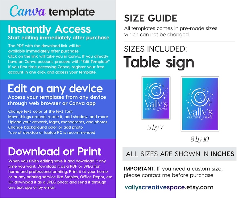 Editable Wedding Bar Menu Sign Template| Drinks Menu Sign Printable ...