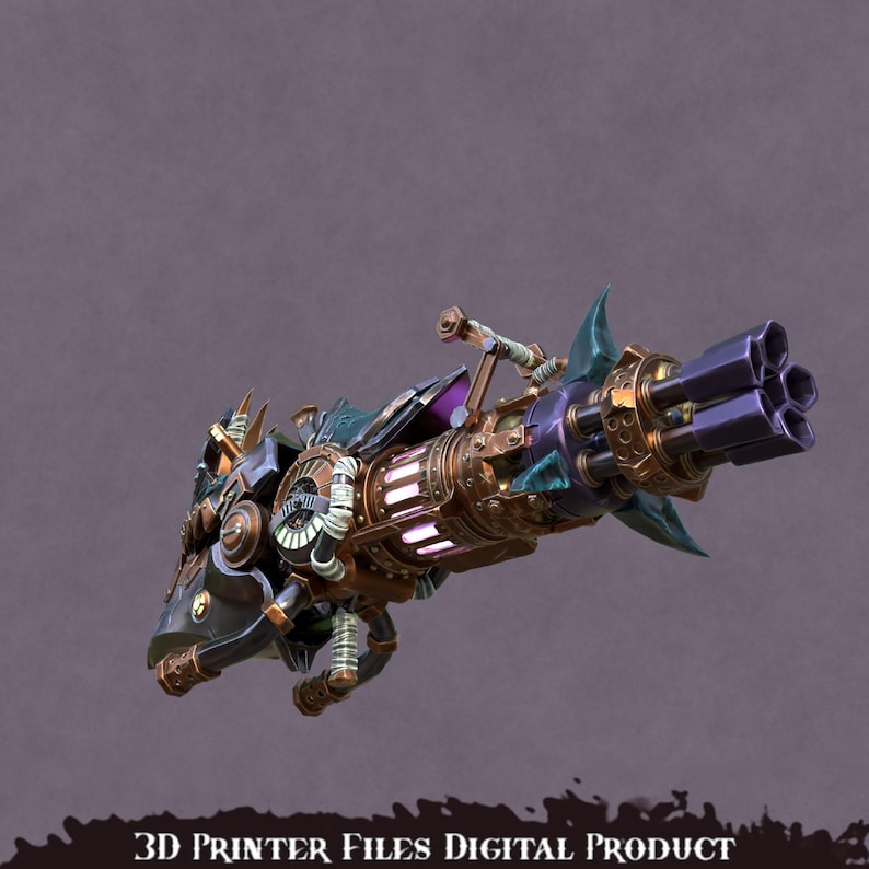 Jinx Rhino Launcher Arcane 3D Printer Files Digital Product - Etsy ...