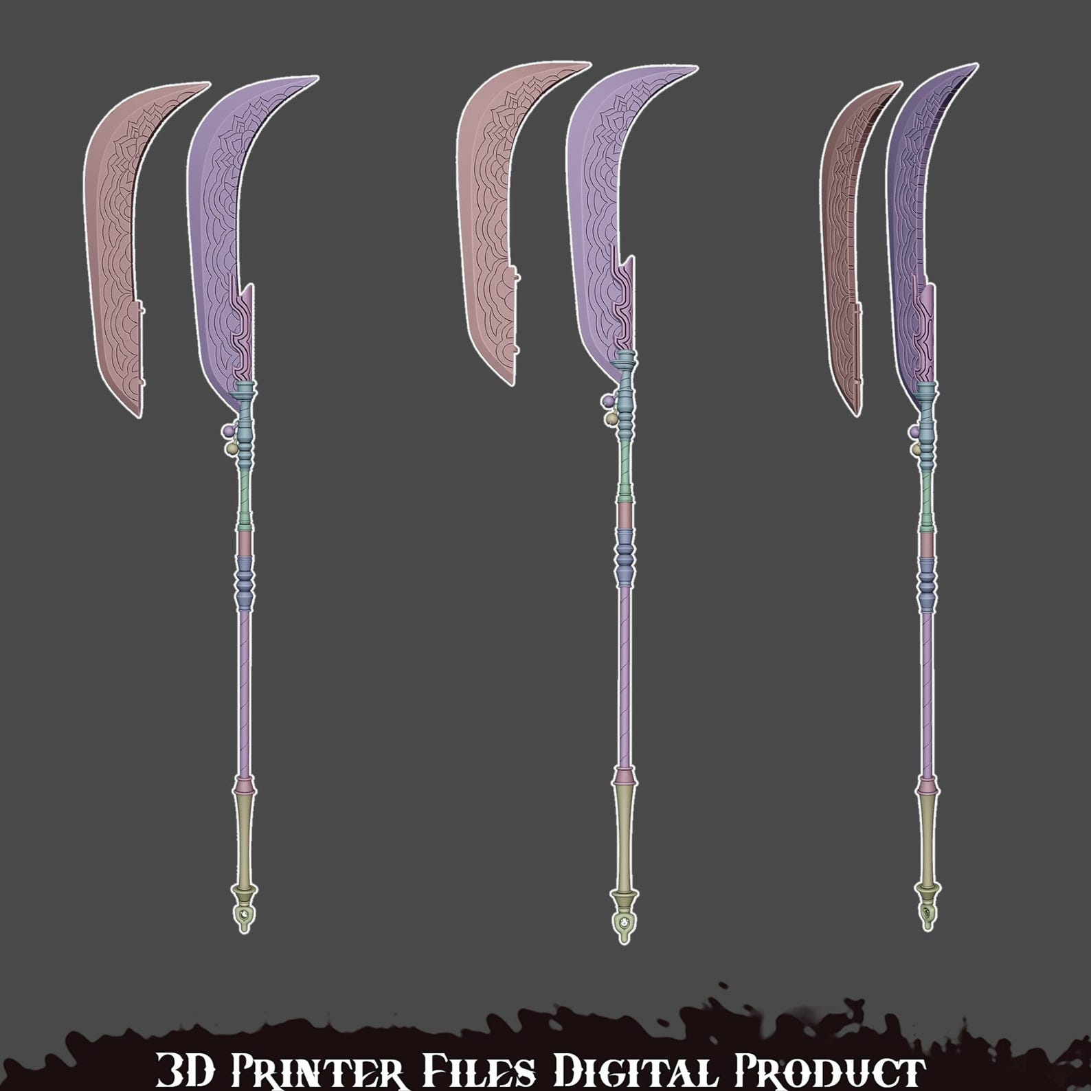 Mira Cosplay Glaive 3D Printer Files Digital Product - Etsy