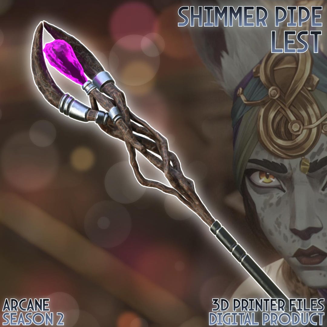 Lest Shimmer Cosplay Pipe Arcane 3D Printer Files Digital Product - Etsy