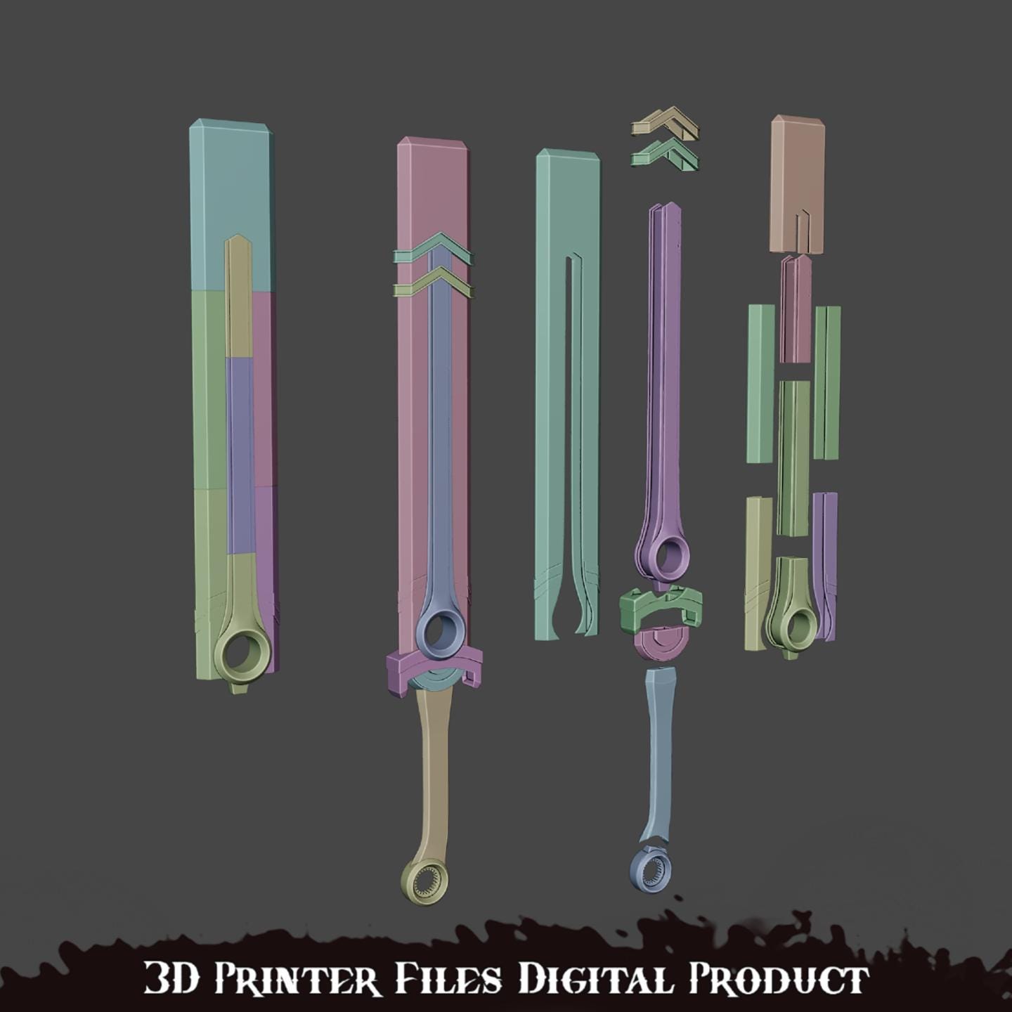 Ekko Sword Arcane 3D Printer Files Digital Product - Etsy