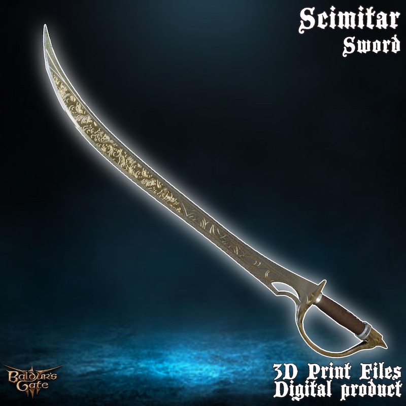 Scimitar Sword Prop - Etsy