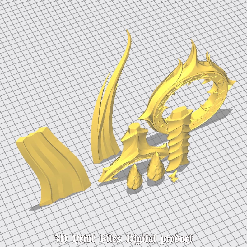 Fantasy Orin the Red Bloodthirst Cosplay Dagger 3D Printer Files ...