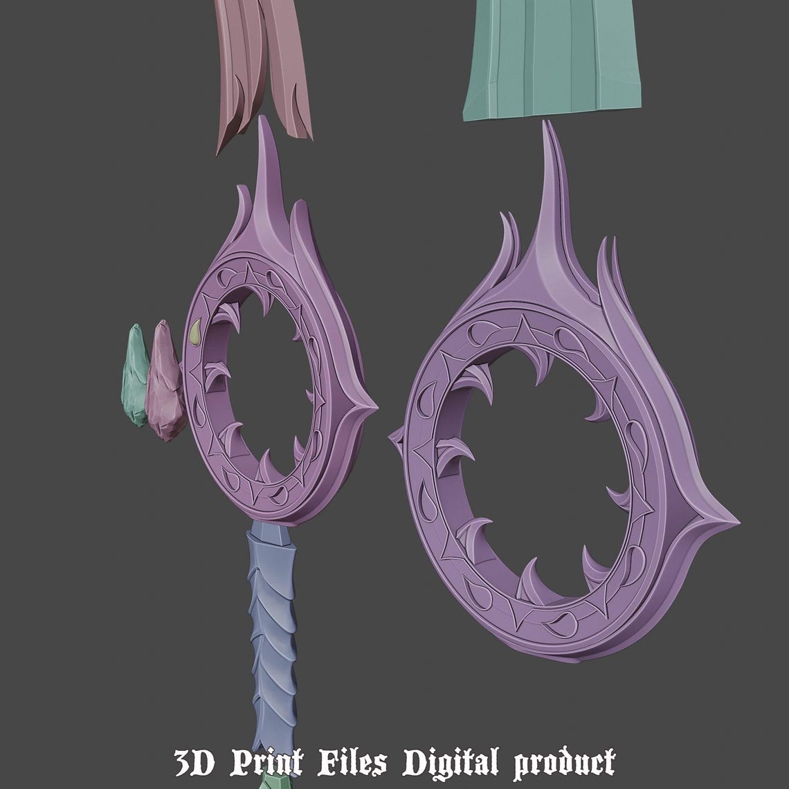 Fantasy Orin the Red Bloodthirst Cosplay Dagger 3D Printer Files ...