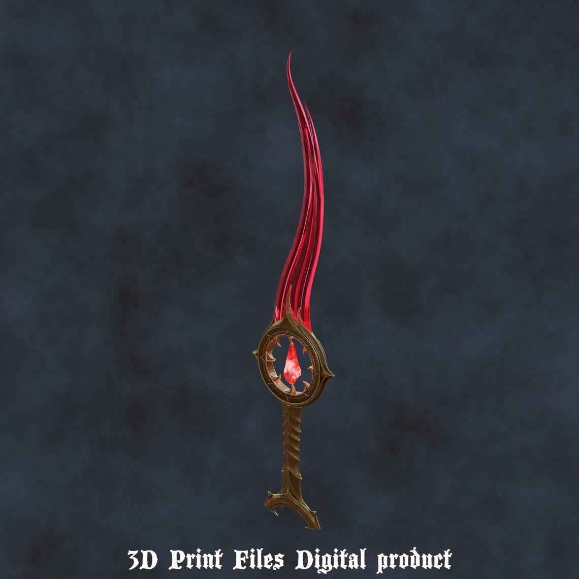 Fantasy Orin the Red Bloodthirst Cosplay Dagger 3D Printer Files ...