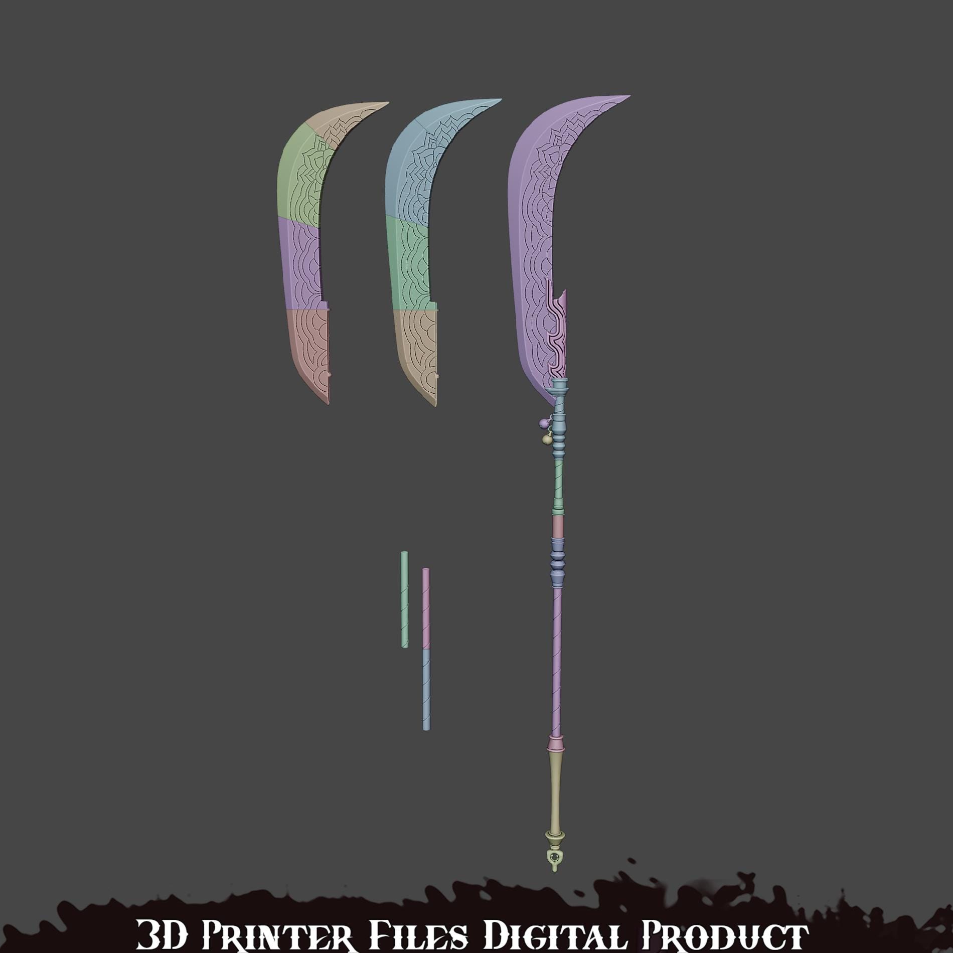 Mira Cosplay Glaive 3D Printer Files Digital Product - Etsy