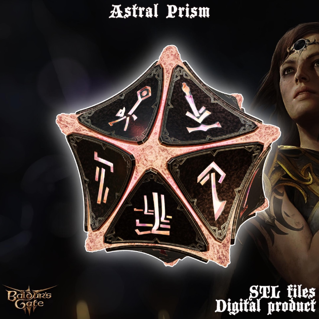 Fantasy Astral Prism Baldurs Gate 3 3D Printer Files Digital Product - Etsy