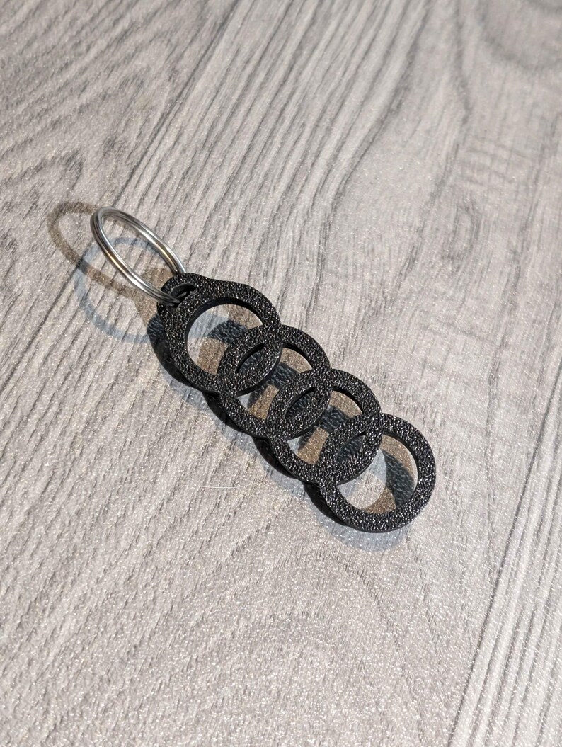 3D Printed Audi-inspired Keychain - Etsy