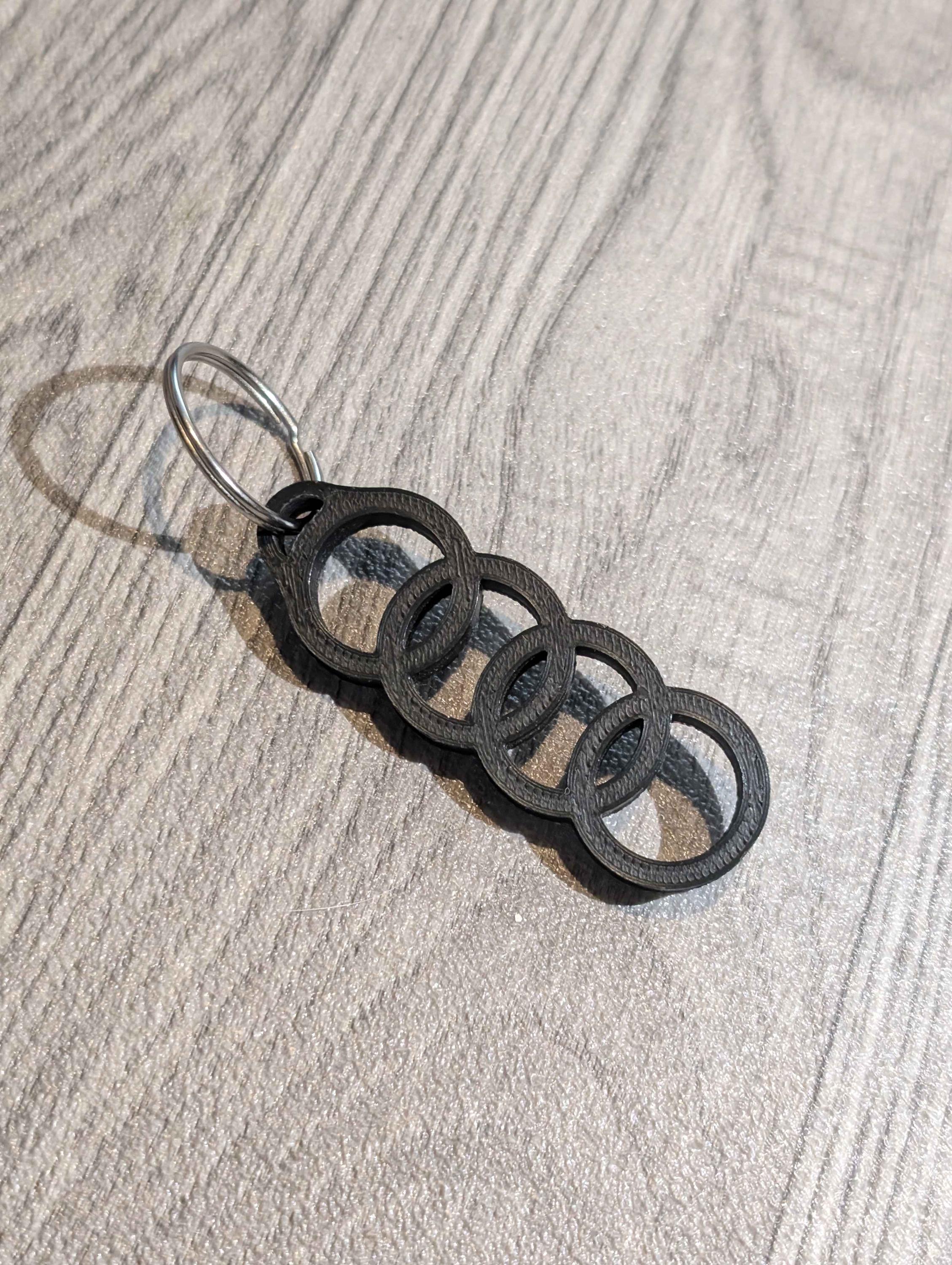 3D Printed Audi-inspired Keychain - Etsy