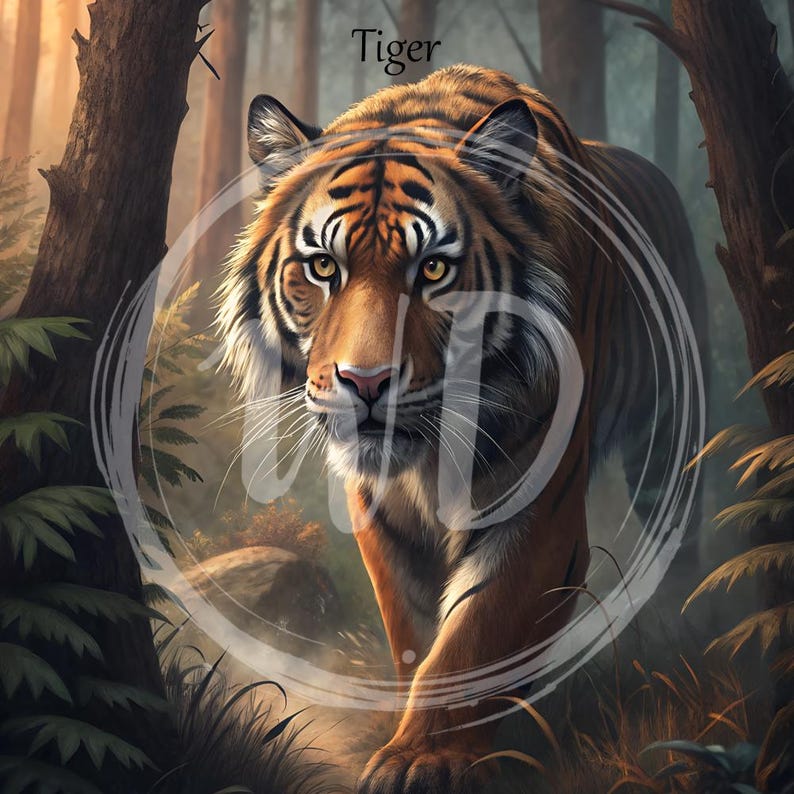 Wild & Fierce Digital Art Instant Download Majestic Animals - Etsy ...