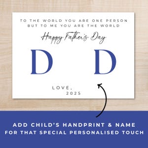 Father’s Day Handprint Printable Activity for Kids, DIY Keepsake Gift ...