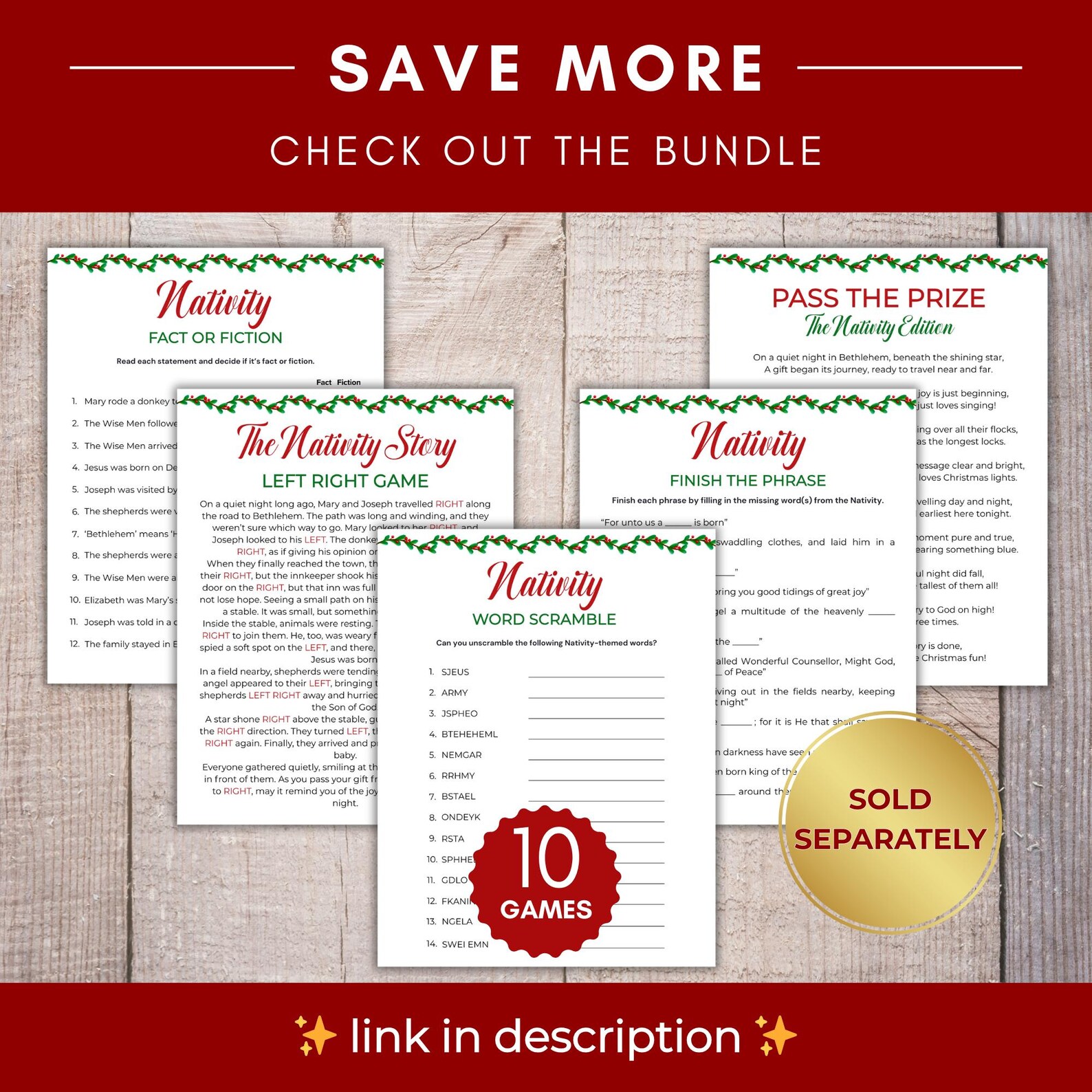 Nativity Word Scramble Game, Printable Christmas Bible Activity, Kids ...