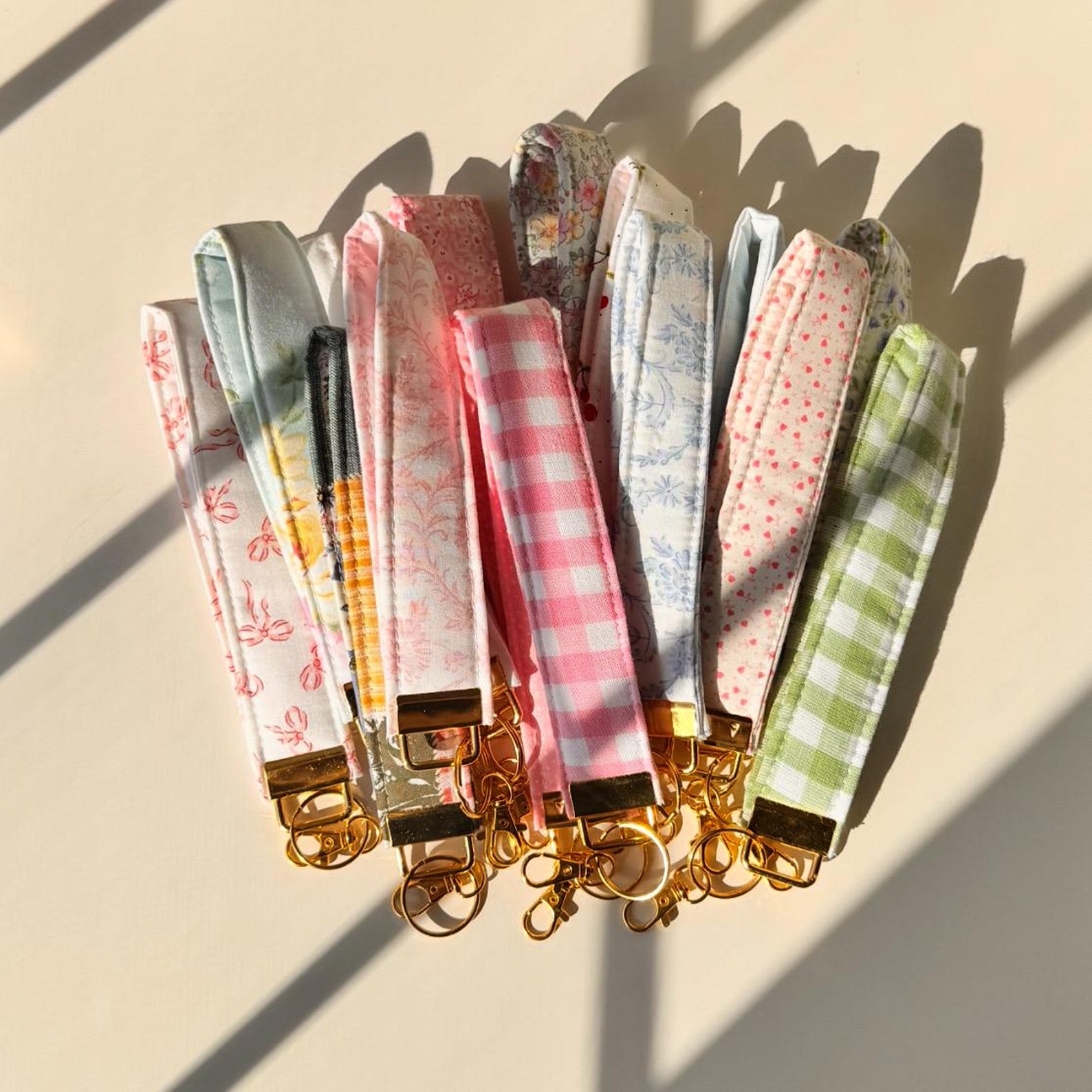 Keychain Wristlet Strap / Gold Key Fob Wristlet / Keychain Wristlet ...
