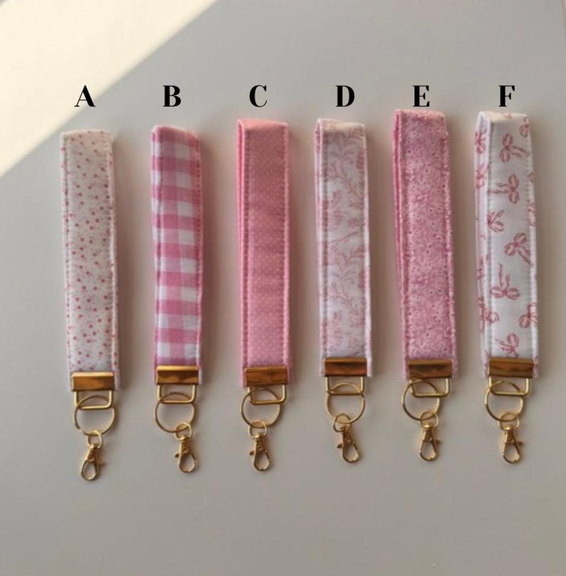 Keychain Wristlet Strap / Gold Key Fob Wristlet / Keychain Wristlet ...