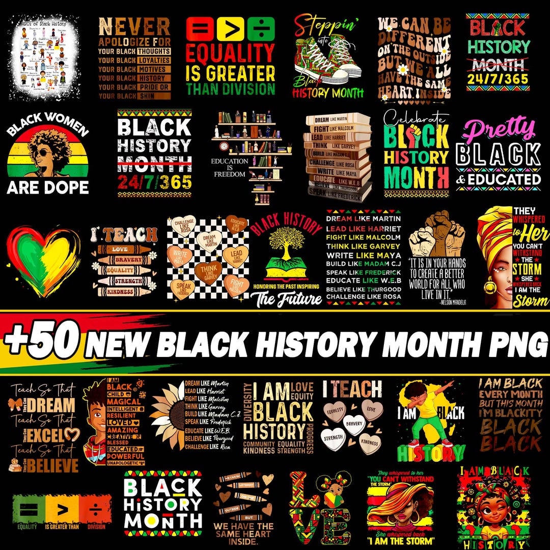 50 Black History Month Digital Bundle Celebrating African American ...