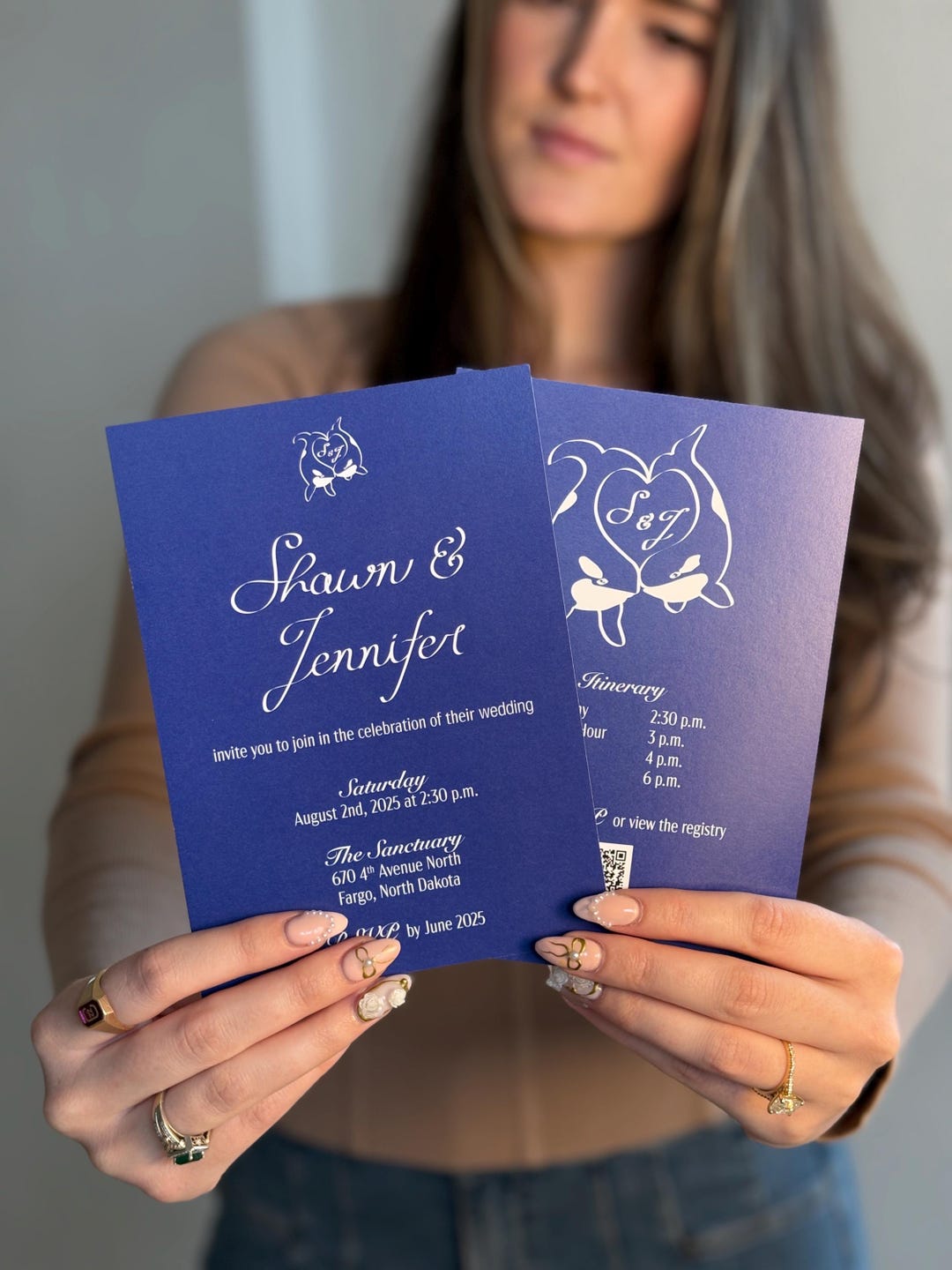 Custom Calligraphy Calendar Wedding Invitation Suite - Etsy