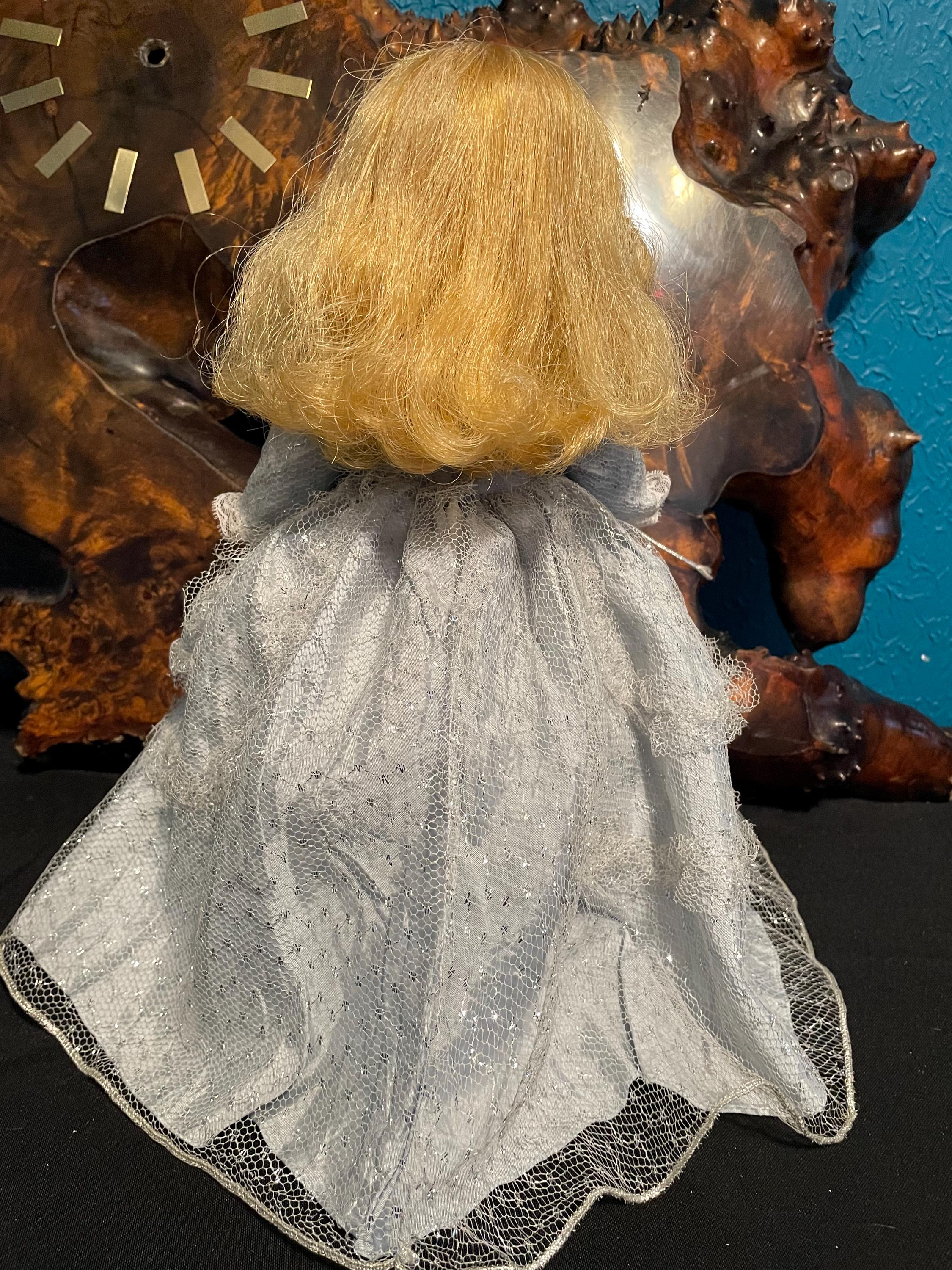 Handmade Haunted Gothic Creepy Doll Cinderella in a Blue Gown Black ...
