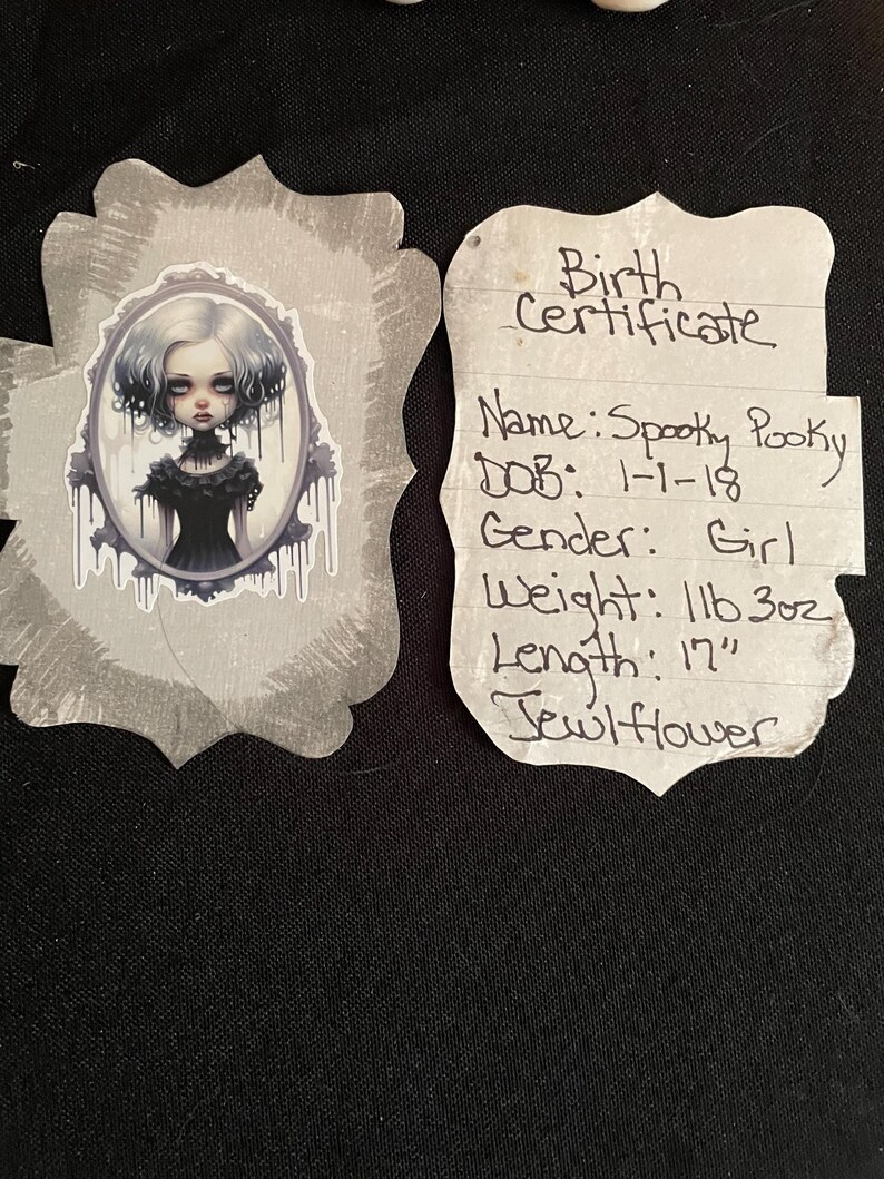 Handmade Haunted Gothic Halloween Creepy Doll Spooky Pooky Wearing ...