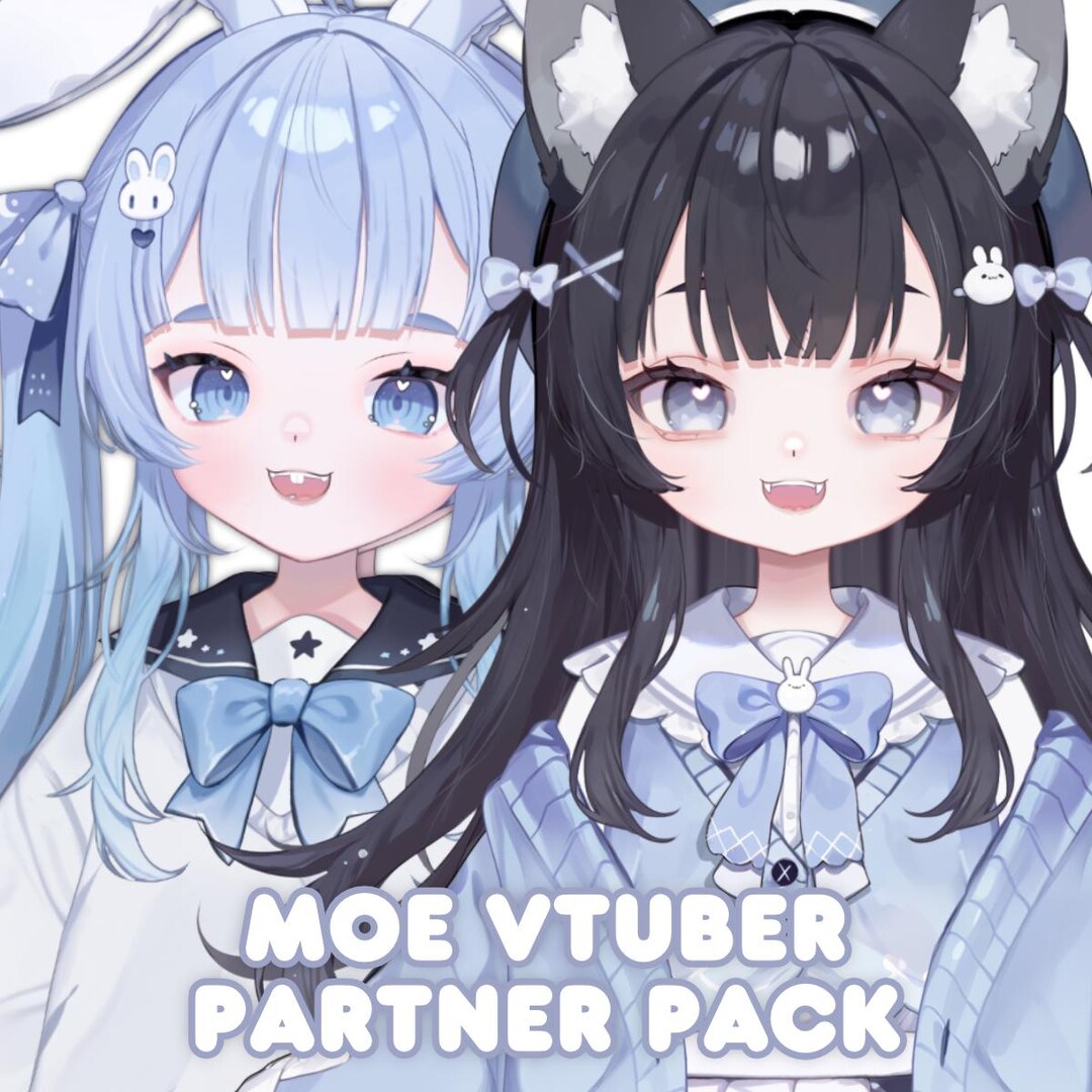 Stream Partner Pack! Usagi & Yuki the Moe Vtubers! - Full Body Vtubers ...