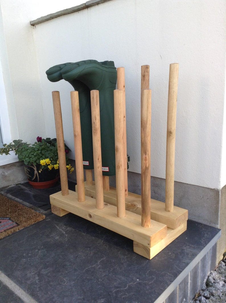 Handmade 1st Finland Wood Boot Rack – Weather-resistant Entryway ...