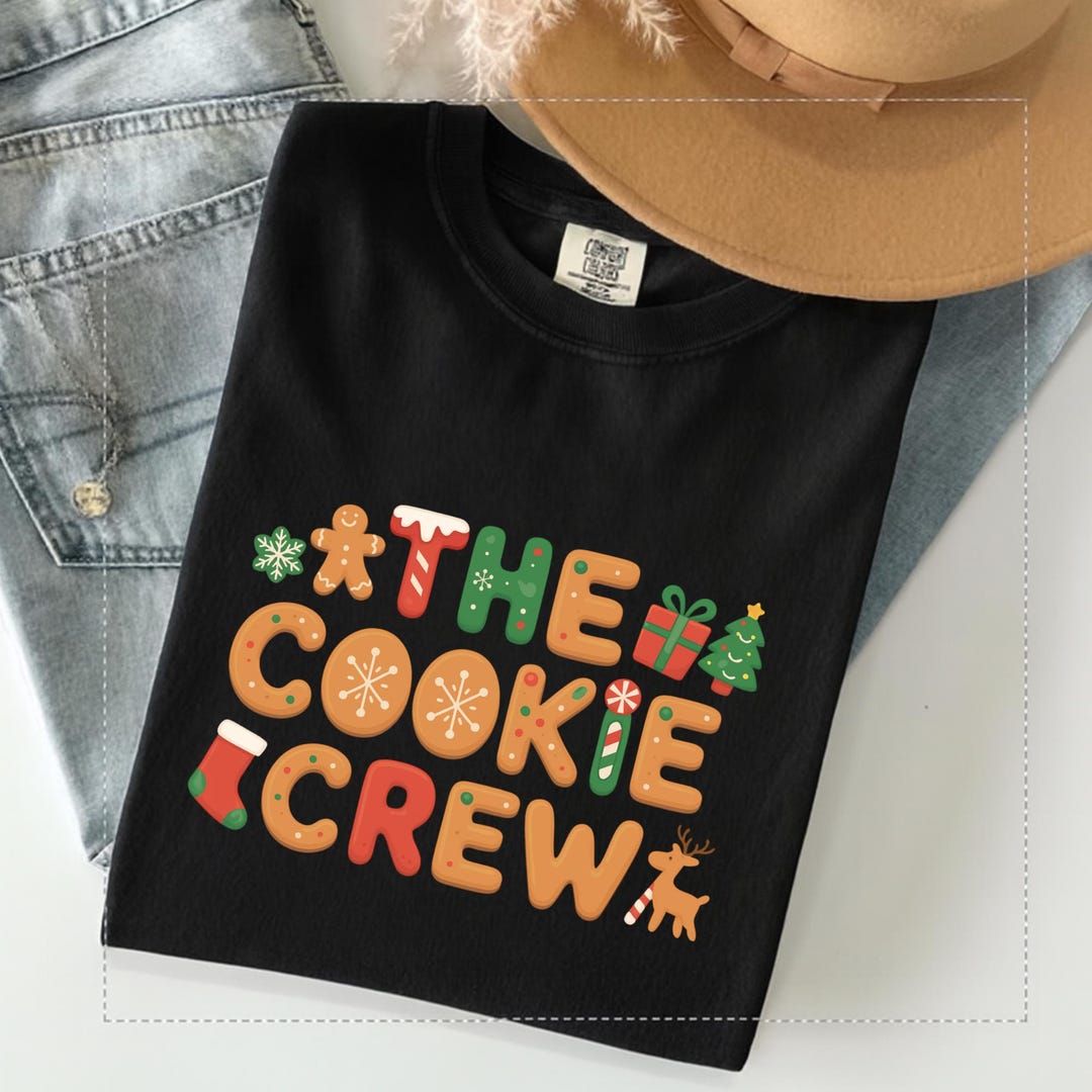 The Cookie Crew Christmas Baking Cookie Lover Kids Women Png, Family ...