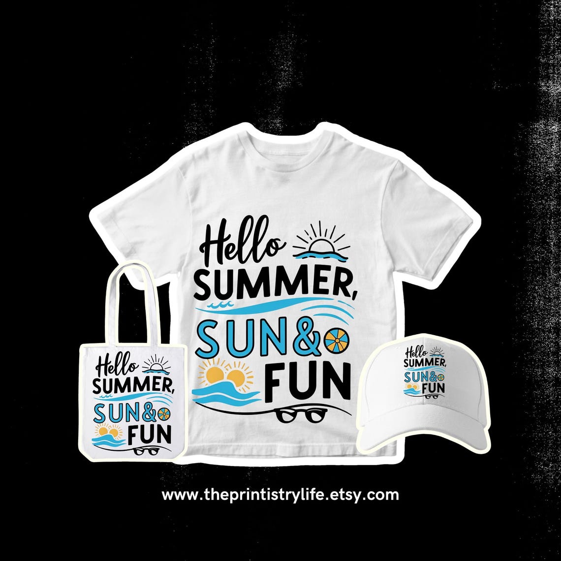 Hello Summer Sun Fun PNG | Fun in the Sun SVG | Beach Vibes Clipart ...